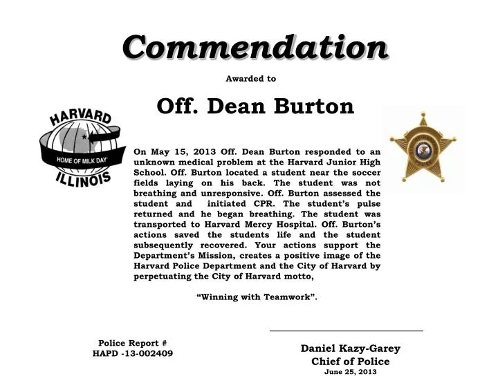 PPT - Commendation PowerPoint Presentation, free download - ID:5089224