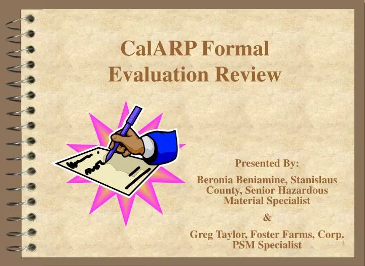 PPT - CalARP Formal Evaluation Review PowerPoint Presentation, free ...