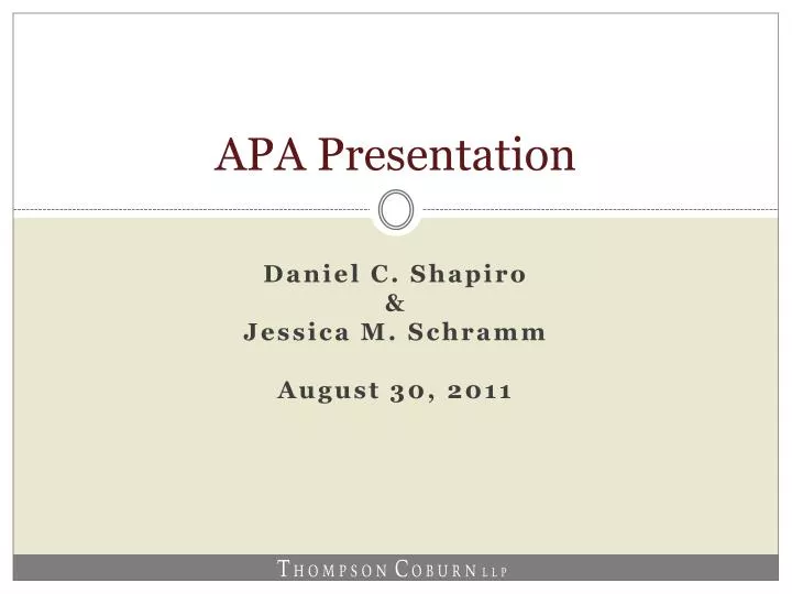 PPT - APA Presentation PowerPoint Presentation, free download - ID:5090011