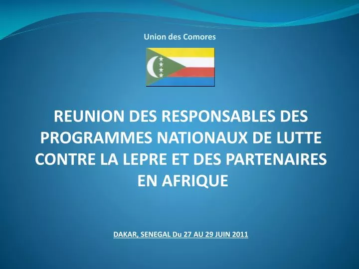 PPT - Union des Comores PowerPoint Presentation, free download - ID:5091238