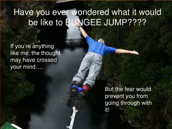 PPT - Bungee Jumping PowerPoint Presentation - ID:5091747
