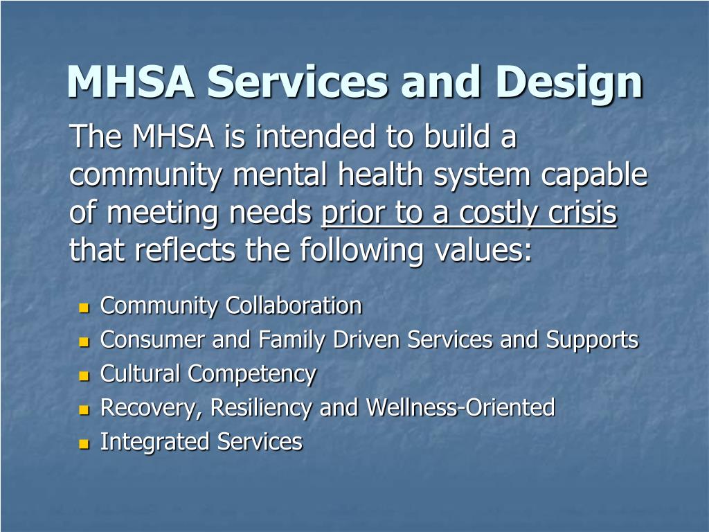 PPT - The Mental Health Services Act Changing Lives Investing in ...