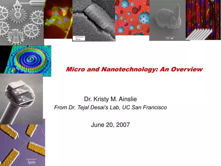 PPT - Micro and Nanotechnology: An Overview PowerPoint Presentation ...
