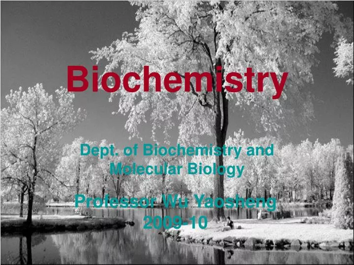 PPT - Biochemistry PowerPoint Presentation, free download - ID:5095121