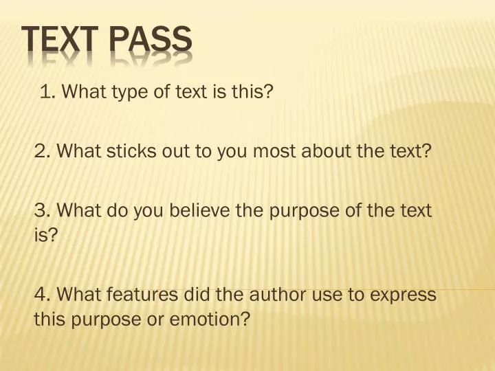 PPT - Text pass PowerPoint Presentation, free download - ID:5095831