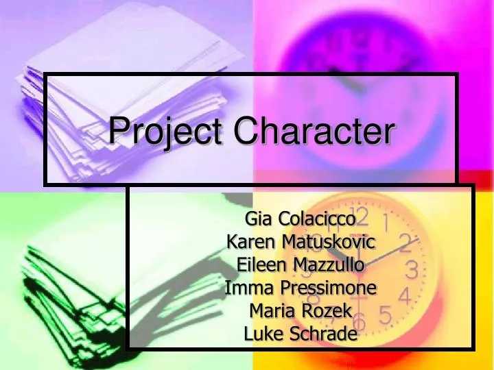 PPT - Project Character PowerPoint Presentation, free download - ID:5096151