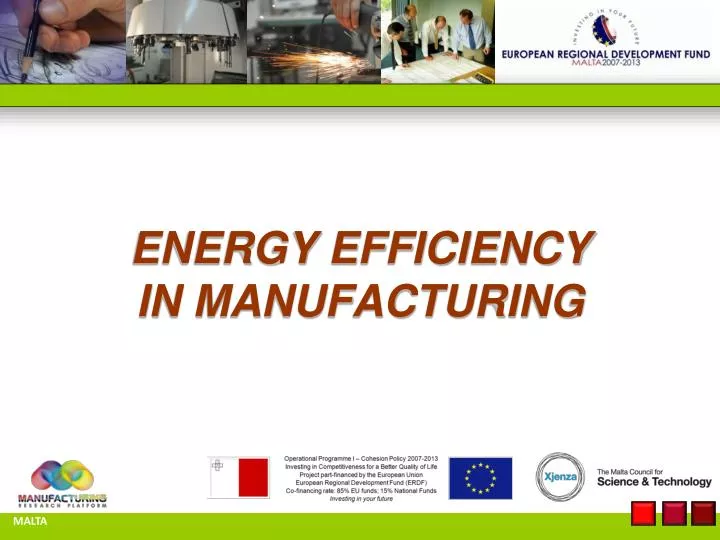 PPT - ENERGY EFFICIENCY IN MANUFACTURING PowerPoint Presentation, free ...