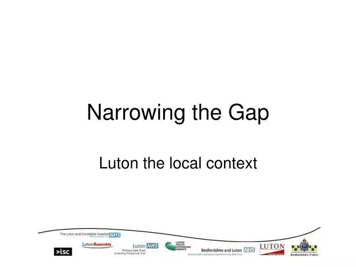 PPT - Narrowing the Gap PowerPoint Presentation, free download - ID:5096735