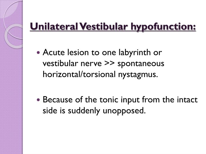 PPT - Clinical Correlate: Examination of Nystagmus PowerPoint ...