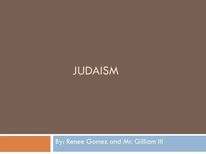 PPT - Judaism PowerPoint Presentation, free download - ID:5097004