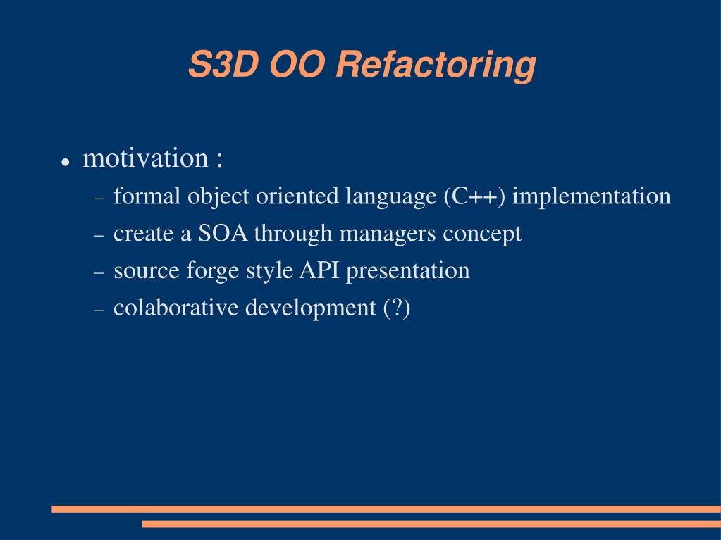 Ppt S3d Software Object Oriented Refactoring Powerpoint Presentation Id5097113 2492