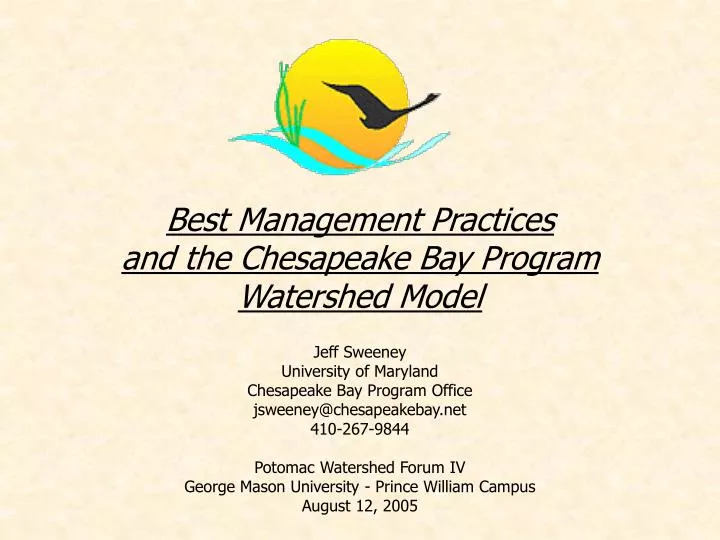 PPT - Best Management Practices and the Chesapeake Bay Program ...