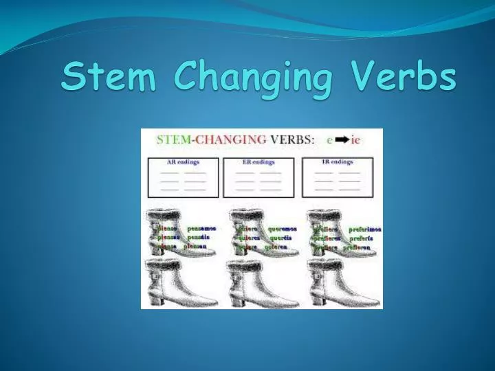 PPT - Stem Changing Verbs PowerPoint Presentation, free download - ID ...