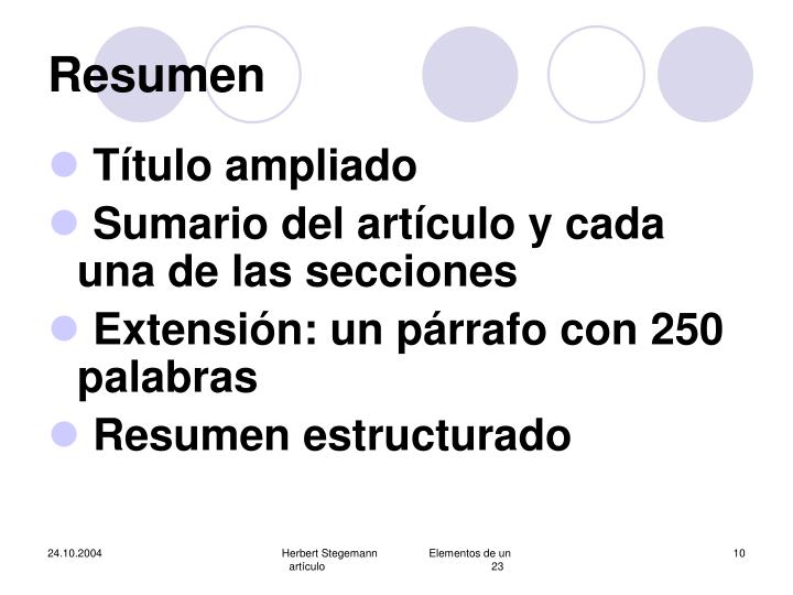 PPT - ELEMENTOS DE UN ARTÍCULO PowerPoint Presentation - ID:5098269