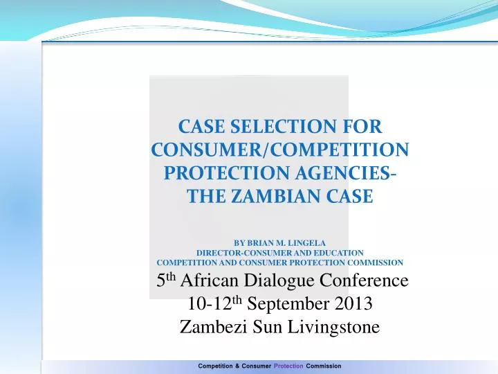 PPT - Competition & Consumer Protection Commission PowerPoint ...