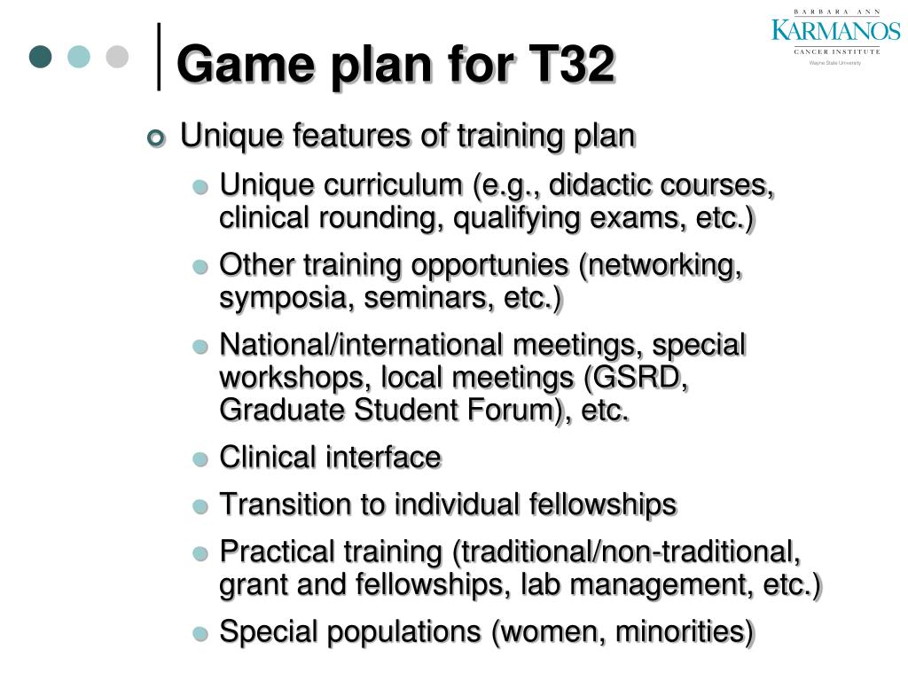 Ppt T32 Training Program In The Biology Of Cancer Powerpoint