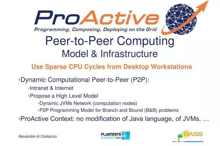 PPT - Peer-to-Peer Computing Model & Infrastructure PowerPoint Presentation - ID:5099400