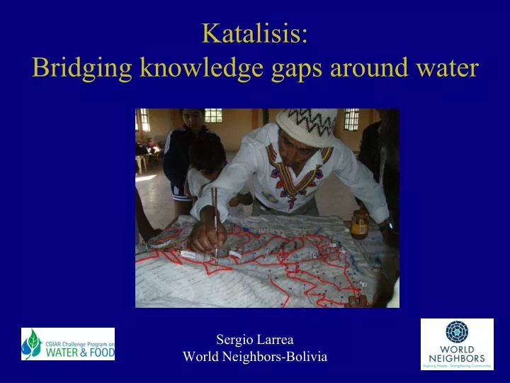 PPT - Kat a lisis: Bridging knowledge gaps around water PowerPoint ...