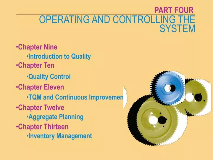 PPT - OPERATING AND CONTROLLING THE SYSTEM PowerPoint Presentation ...