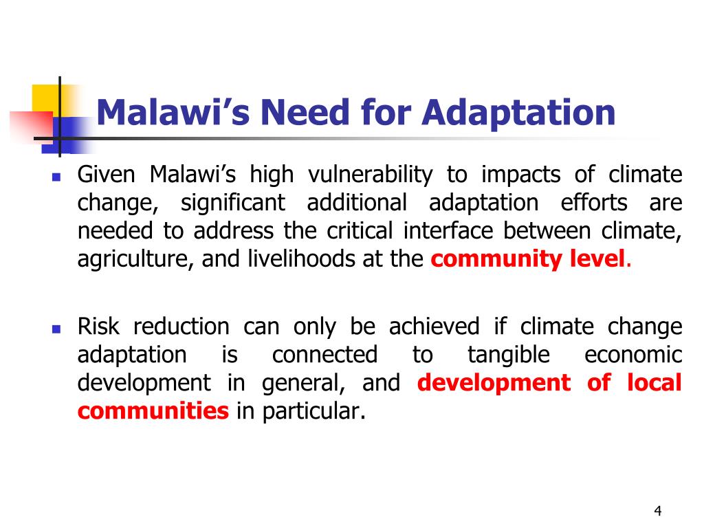 PPT - SYNOPSIS OF MALAWI’S CLIMATE ADAPTATION FOR RURAL LIVELIHOODS AND ...