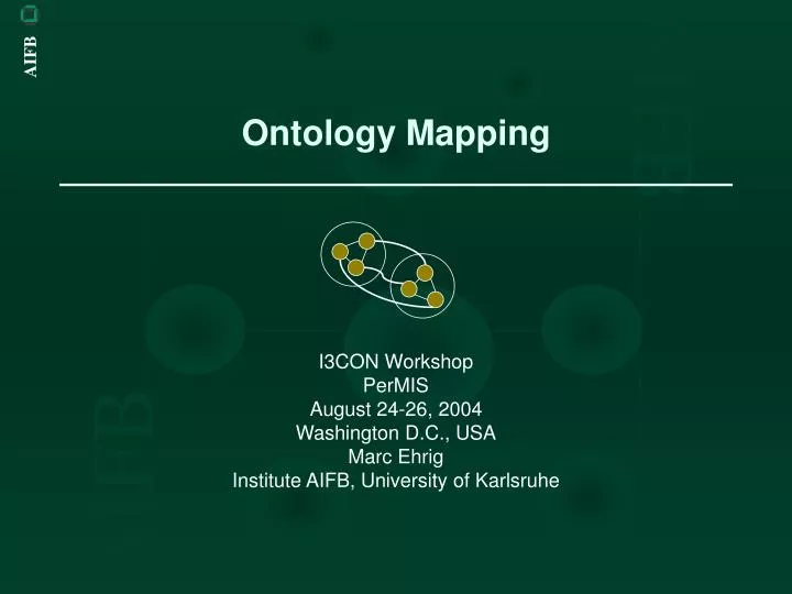 PPT - Ontology Mapping PowerPoint Presentation, free download - ID:5101406