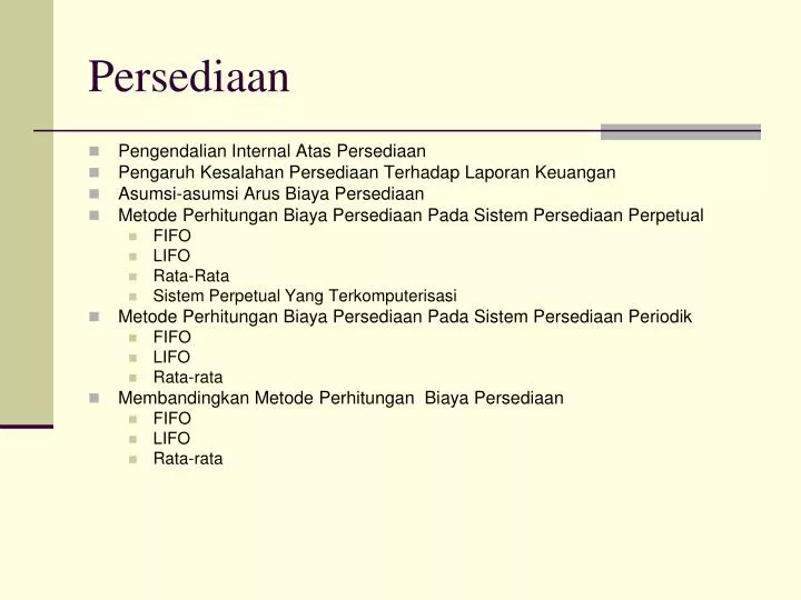PPT - Persediaan PowerPoint Presentation, free download - ID:5101928