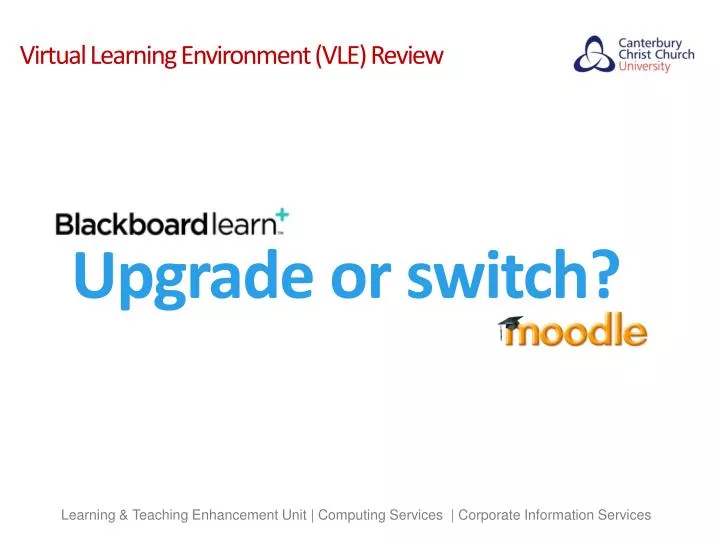 PPT - Virtual Learning Environment (VLE) Review PowerPoint Presentation ...