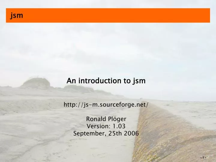 PPT - jsm PowerPoint Presentation, free download - ID:5102960