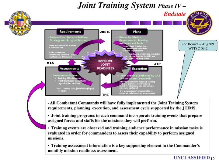 PPT - Assessment of Joint Training JTS Phase IV WJTSC 10-2 PowerPoint ...