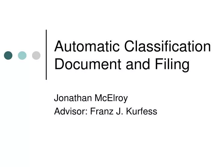 Ppt Automatic Classification Document And Filing Powerpoint