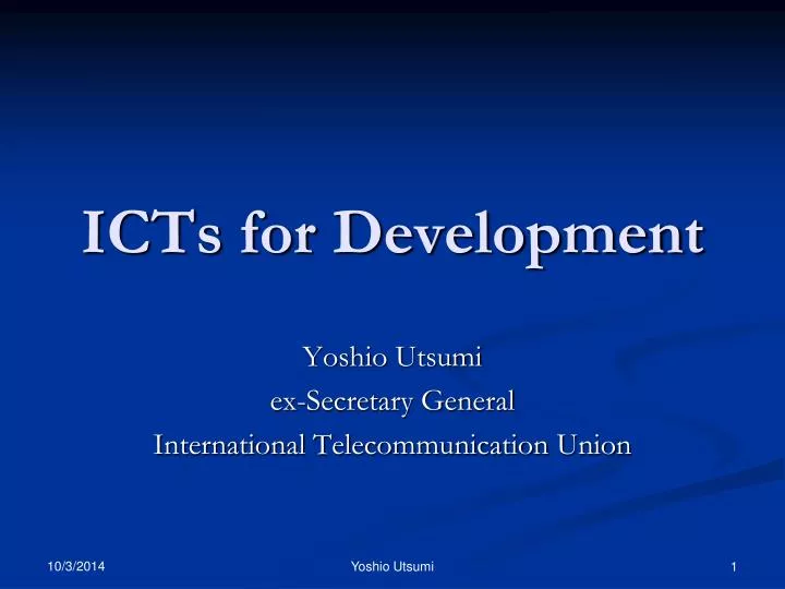 Ppt Icts For Development Powerpoint Presentation Free Download Id