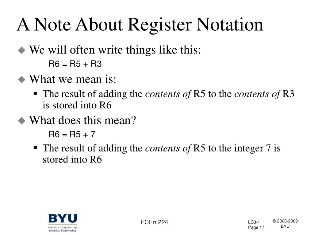 PPT - LC3-1 The LC-3 A Review PowerPoint Presentation, free download ...