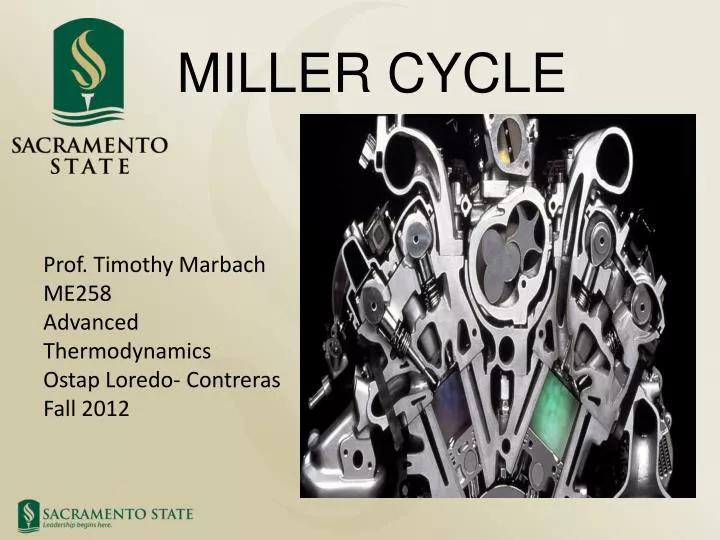 PPT - MILLER CYCLE PowerPoint Presentation, free download - ID:5107253