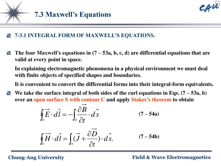PPT - CH 7. Time-Varying Fields and Maxwell’s Equations PowerPoint ...