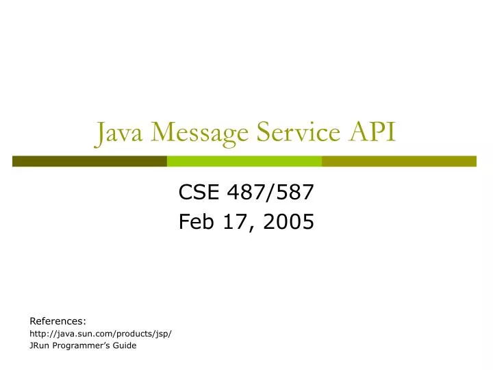 PPT - Java Message Service API PowerPoint Presentation, free download ...