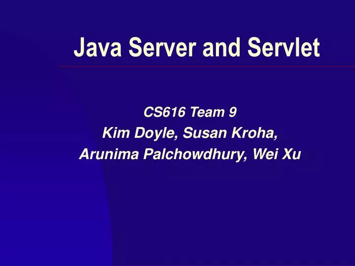 PPT - Java Server and Servlet PowerPoint Presentation, free download ...