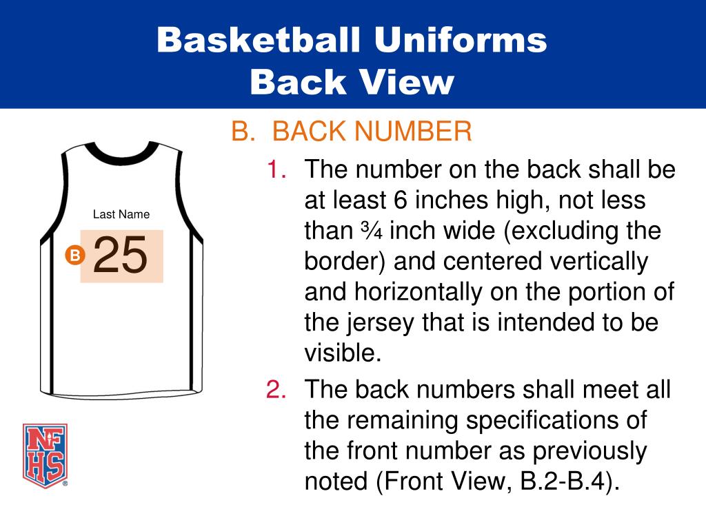 PPT - NFHS Basketball Legal Uniforms PowerPoint Presentation, free ...