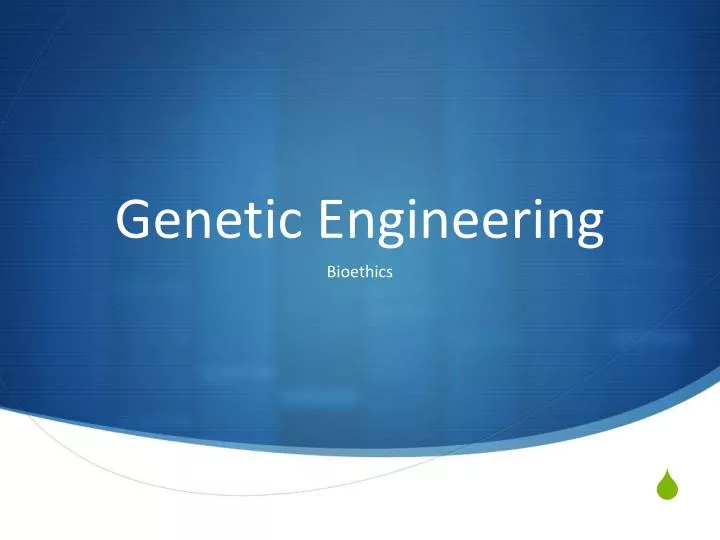 PPT - Genetic Engineering PowerPoint Presentation, free download - ID ...