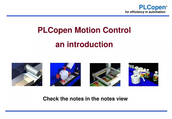 PPT - PLCopen Motion Control an introduction PowerPoint Presentation ...