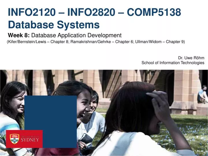 PPT - INFO2120 – INFO2820 – COMP5138 Database Systems PowerPoint ... PPT - INFO2120 – INFO2820 – COMP5138 Database Systems PowerPoint ...