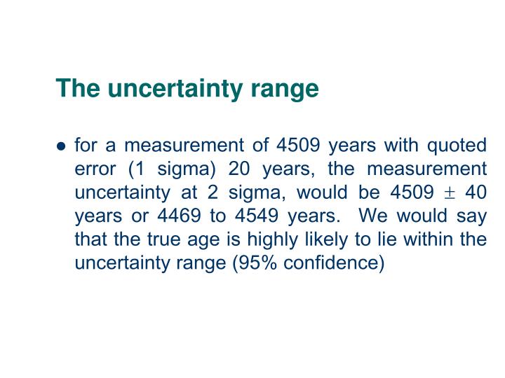 PPT - Uncertainty and sensitivity analysis- model and measurements ...