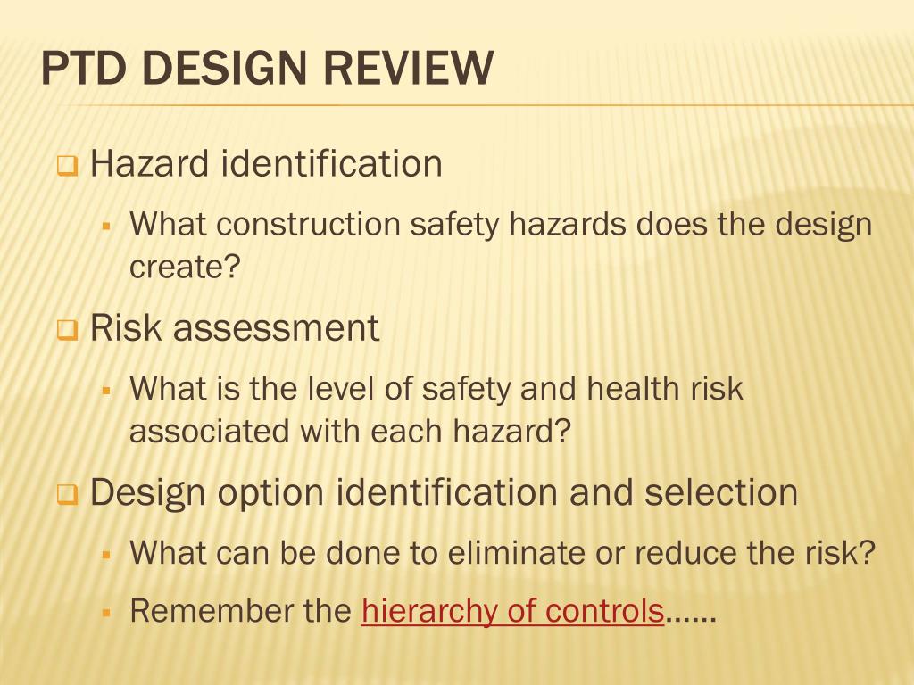 PPT - Prevention through design: A Leadership O pportunity for YOU ...