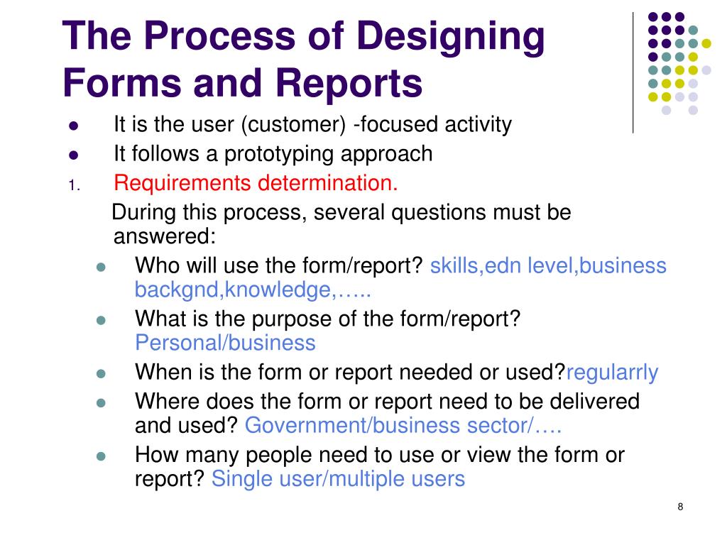 PPT - Designing Forms and Reports PowerPoint Presentation, free ...