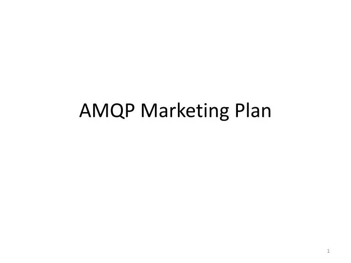 PPT - AMQP Marketing Plan PowerPoint Presentation, free download - ID ...
