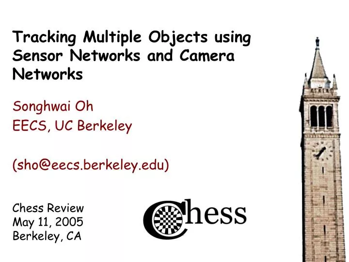 Ppt Tracking Multiple Objects Using Sensor Networks And Camera Networks Powerpoint 5846