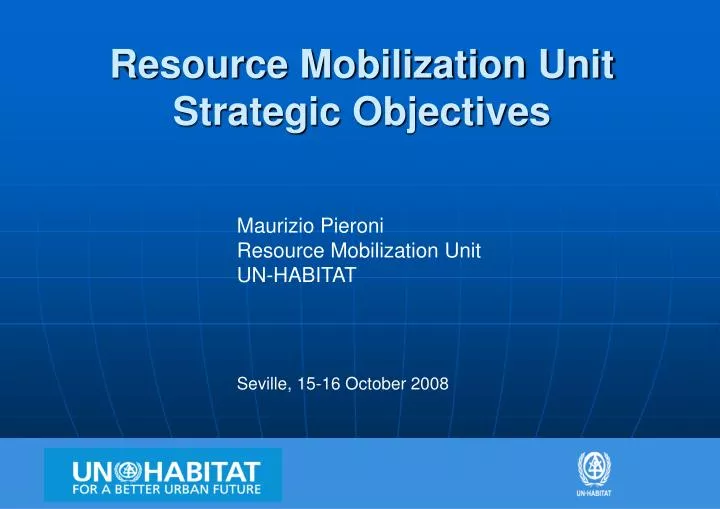 PPT - Resource Mobilization Unit Strategic Objectives PowerPoint ...