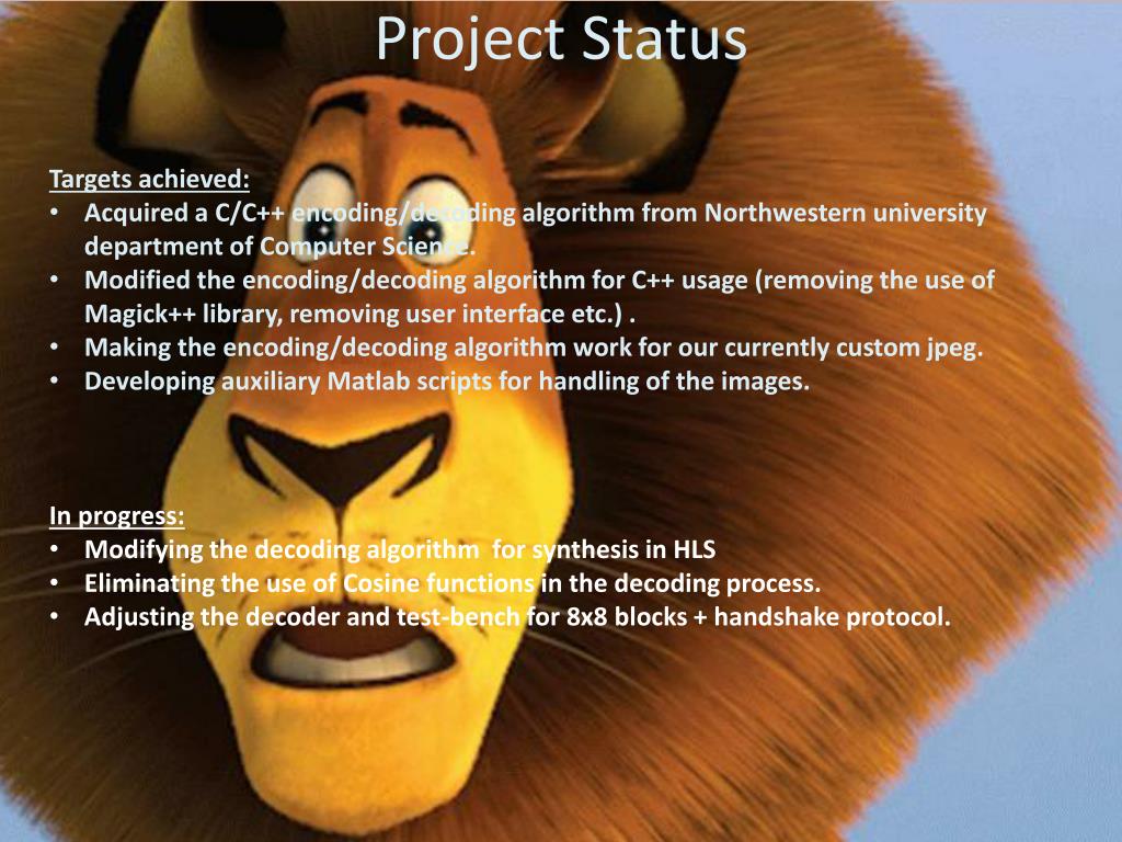Ppt Jpeg Decompression Algorithm Implementation Using Hls Powerpoint Presentation Id5116221