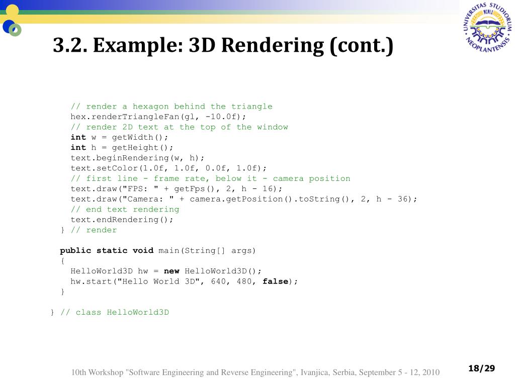 Ppt New Topic For Java Course Introduction To 3d Graphics Programming With Jogl Powerpoint