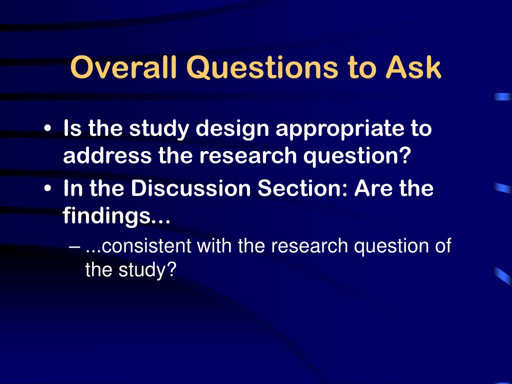 PPT - Critical Appraisal of the Clinical Literature: The Big Picture ...