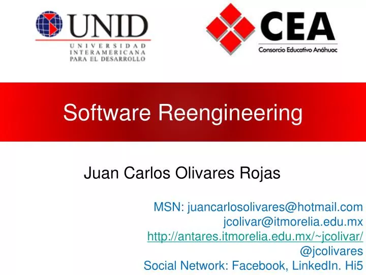 PPT - Software Reengineering PowerPoint Presentation, free download ...